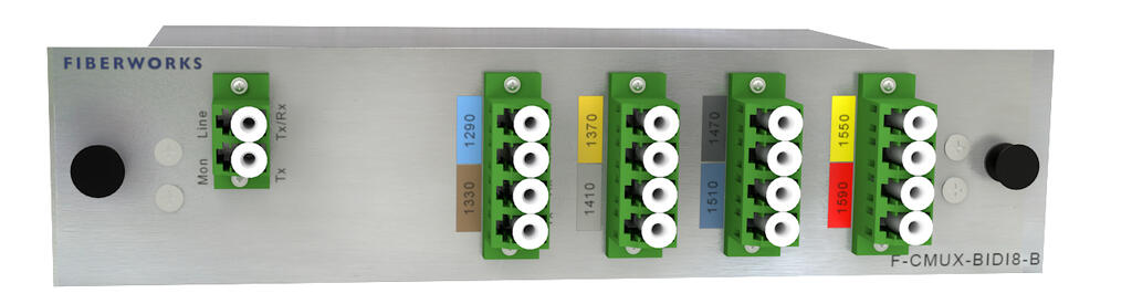 Fiberworks 8ch. CWDM BiDi CATV Mux/Demux Single fiber, Mon. port, LC ...