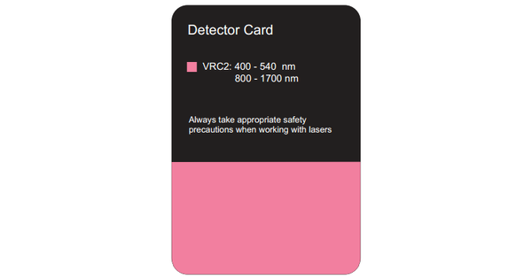 Infrared Detector Card 800 - 1700 nm - Fiberworks