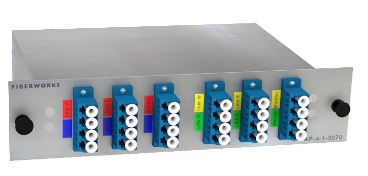 Fiberworks Network Tap, 30% mon., 4 taps SM 9/125, IL 1.9 dB, LC/UPC ...