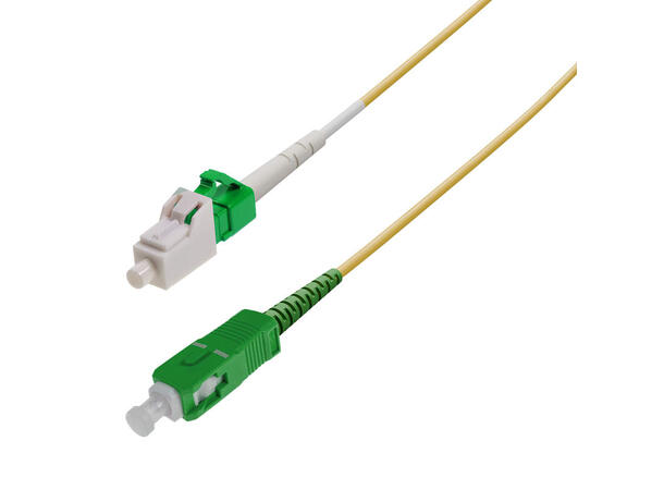 Snor SM SPX SC/APC-LC/APC 10 m 9/OS2 G.657.A2 ø2mm Gul - Fiberworks