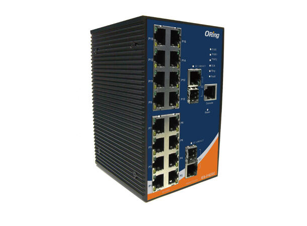 ORing FastE 16x 10/100TX + 2x SFP/RJ45 Managed Switch, Rugged - Fiberworks