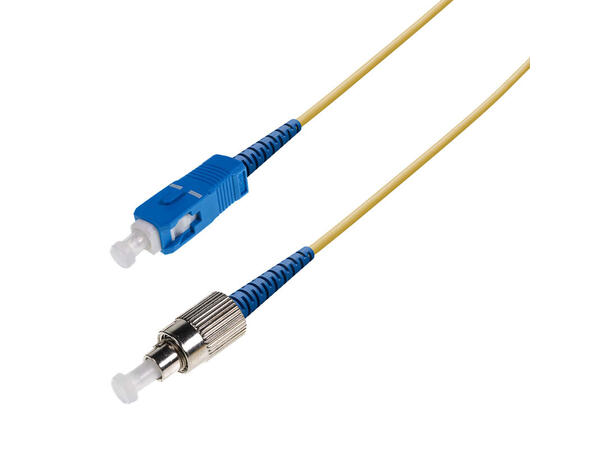 Snor SM SPX SC/UPC-FC/UPC 1 m 9/OS2 G.657.A2 ø2mm Gul - Fiberworks
