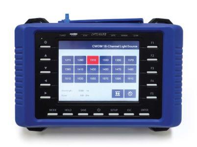 CWDM Light Source, 18 wavelengths Adjustable power, -10 to -3 dBm ...