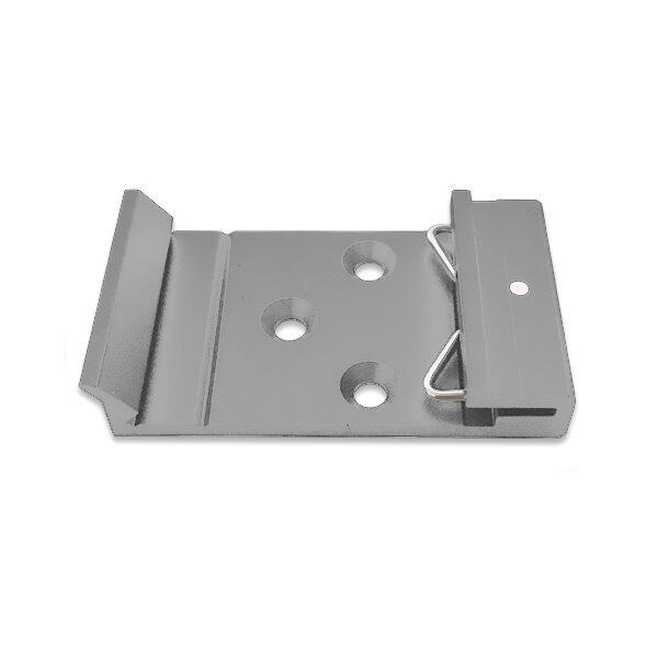 DIN-Rail Mounting Kit, silver for Planet media converters - Fiberworks