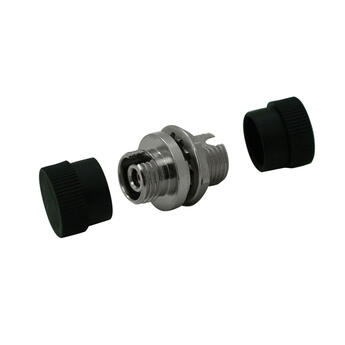 Adapter SM/MM FC Hvit støvhette Metall, keramisk hylse, D-hull - Fiberworks